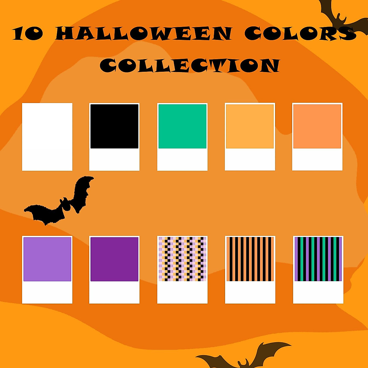 7200pcs Halloween Clay Beads Bracelet Making Kit, 10 Orange Purple Black Halloween Beads for Jewelry Making, Friendship Bracelet Kit Halloween Decorations Party Favors Crafts Gift for Women Adults