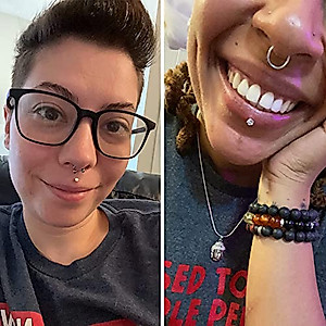 PunkTracker 16g/18g/20g Threadless Lip Rings Tragus Earrings Surgical Steel Helix Conch Cartilage Earrings Monroe Piercing Jewelry for Women Men Labret Studs