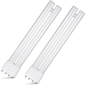 Kittmip Bug Zapper Replacement Bulb 18W H Shaped Twin Tube Bulb Indoor Outdoor Bug Zapper Light Bulbs with 4 Pin Base (2)