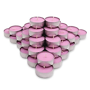 COCODOR Scented Tealight Candles/Tea Rose / 100 Pack / 4-5 Hour Extended Burn Time/Made in Italy, Cotton Wick, Scented Home Deco, Fragrance, Mother's Day