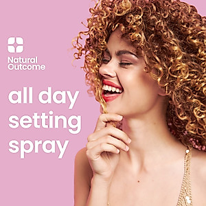 natural outcome Matte Makeup Setting Spray | Mattifying Lock In Makeup Setting Mist | Keeps Makeup Fresh All Day | Add Vibrance & Shine to Your Look | Oil-Free Vegan Formula for All Skin Types | 4 oz