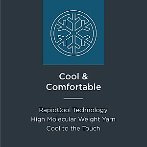 Tempur-Pedic Cool Luxury Fitted Mattress Protector – Cool and Comfortable Luxury Knit - Waterproof to Protect Against Spills and Stains – Machine Washable, Queen Sized, White