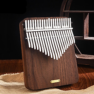 LingTing Kalimba 21 keys Thumb Piano Mbira Finger Piano Gift for Kids Adult Beginners Professional（LT-K21W,rain whisperer)