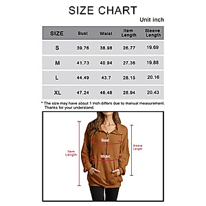 PRETTYGARDEN Women’s Casual Long Sleeve Lapel Zipper Sweatshirt Drawstring Loose Pullover Tops Wine Red