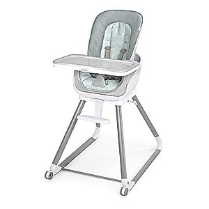 Ingenuity Beanstalk Baby to Big Kid 6-in-1 High Chair Converts from Soothing Infant Seat to Dining Booster Seat and more, Newborn to 5 Yrs - Ray