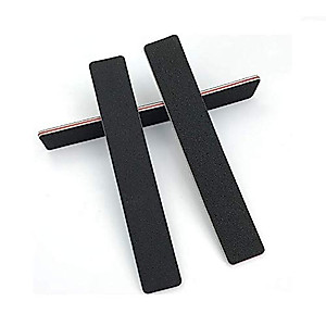 10Pcs Professional Washable Thick Nail Files Emery Board 60/60 Grit Black Nail Art Care Sanding Buffer Buffing Manicure Pedicure Tool