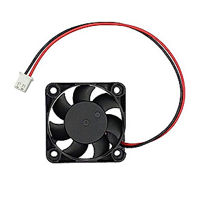 SoundOriginal 2pcs Brushless DC Cooling Fan 24V 0.06A 40mm x 40mm x10mm Speed 6800 RPM Fans for 3D Printer Humidifier Aromatherapy and Other Small Appliances Series Repair Replacement (Black 24V)