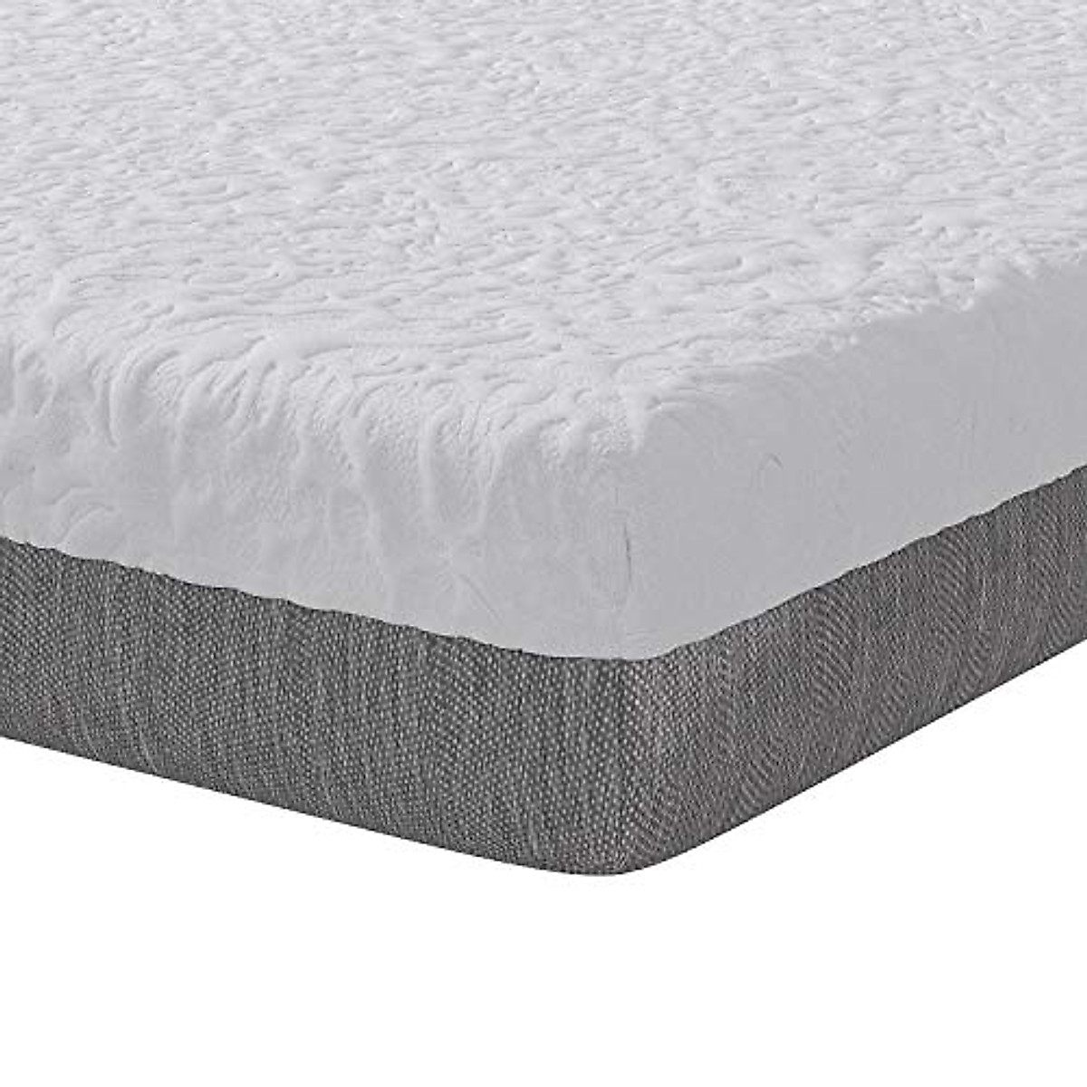 Travel Happy New Item 12 inch Soft New Cooler Sleep Graphite Gel Memory Foam Mattress with Premium Textured 8-Way Stretch Cover Made in The USA (King 76 x 80)