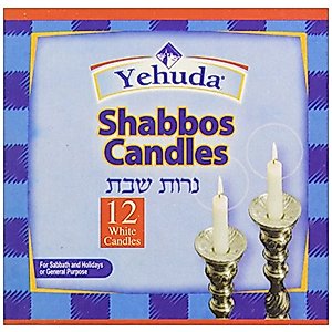 Yehuda 3 Hour Sabbath Candles, 12 ct