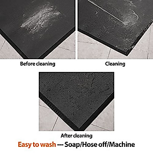 Rosy Earth Flame Retardant Mat Under The Grill, Charcoal Grills, Gas Grills, Electric Grills to Protect The Deck Terrace Floor 39"*47"