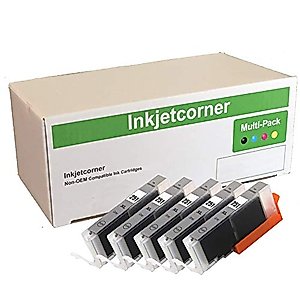 Inkjetcorner Compatible Ink Cartridges Replacement for CLI-251XL CLI-251 GY for use with MG7520 MG7120 MG6320 iP8720 (Gray, 5-Pack)
