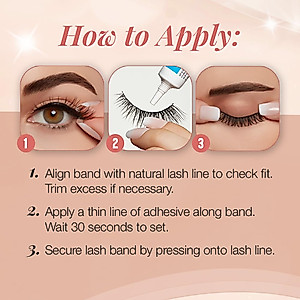 Ardell Naked Lashes 420 Multipack, Lightweight Natural Look, Invisiband for Comfort, Perfect for Everyday Wear, 4-Pairs, 1-Pack