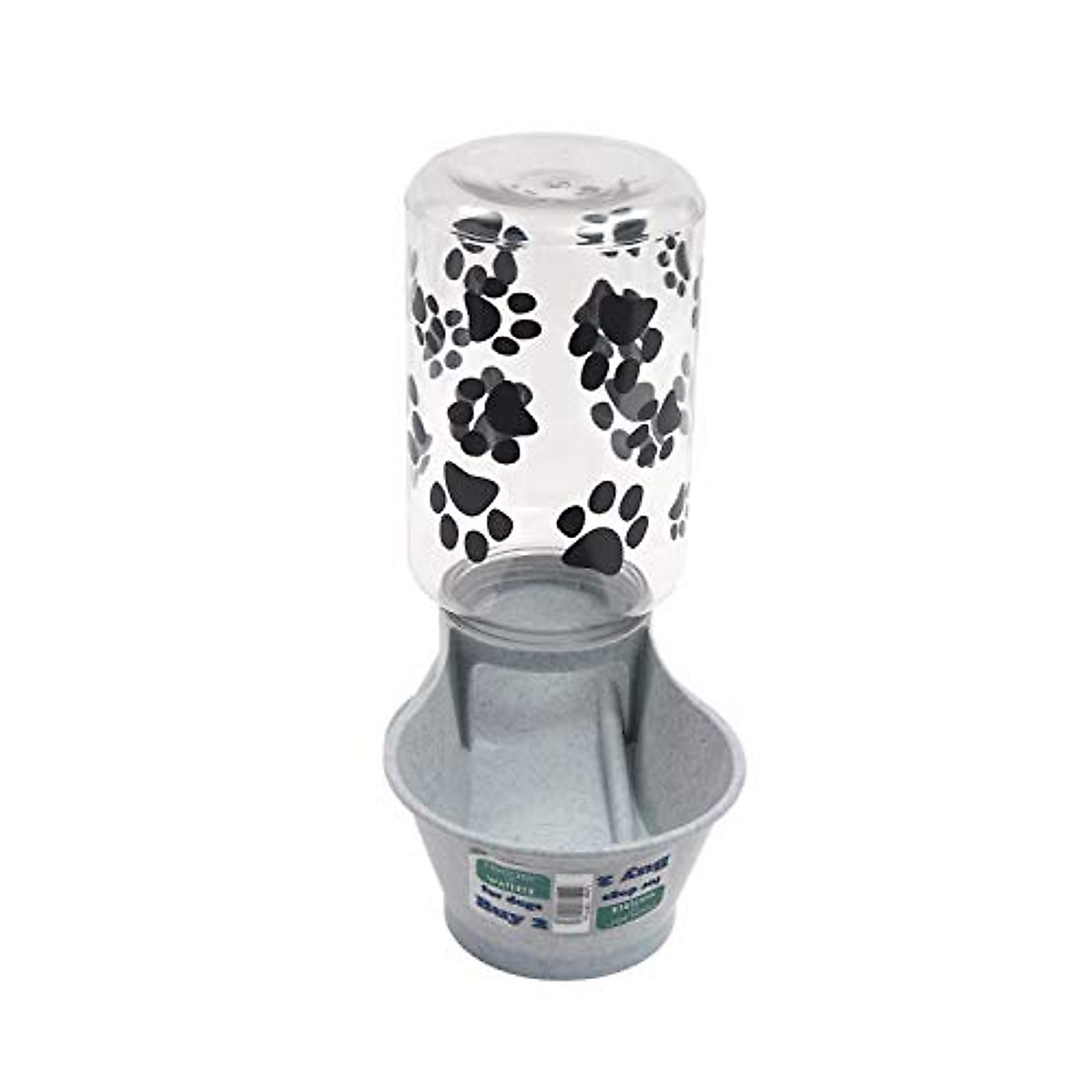 Lixit Reversable Water or Dry Food Feeders for Cats and Dogs (Large, Granite)