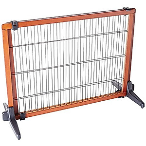 Carlson Extra Tall 70-Inch Wide Adjustable Freestanding Pet Gate, Premium Wood (2870 DS)