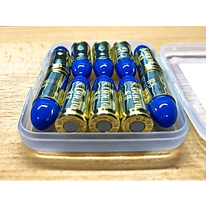 B's Dry Fire Snap Caps - A.K.A. B's Dummy's - Dummy 9mm Luger Training Caps (10 Pack) (Blue Brass)