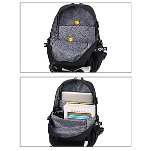 TPSTBAY Anime Seven Deadly Sins Printed Oxford Travel Daypack With USB Charging Port, Casual Laptop Backpack, College Knapsack(8)