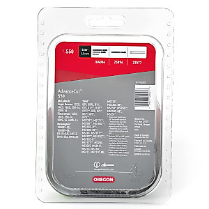 Oregon S50 AdvanceCut Replacement Chainsaw Chain for 14-Inch Guide Bar, 50 Drive Links, Pitch: 3/8" Low Profile, Low Vibration, .050" Gauge
