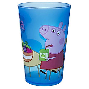 Zak Designs Peppa Pig Kids Dinnerware Set Includes Plate, Bowl, and Tumbler, Made of Durable Material and Perfect for Kids (Peppa & George Pig, 3 Piece Set, BPA-Free)