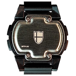 Wallace White Retro Waterproof Digital Sports Watch Available in 9 Colors for Adult Men and Women (Black)