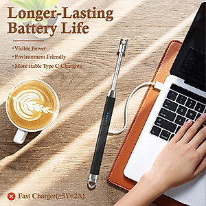 Upgraded Electric Candle Lighters LED Light Gifts for Women - Valentines Day Gifts for Her Him Arc Lighter Rechargeable Flameless Windproof Plasma Lighters for Grill Birthday Gift Ideas for Adult Wife