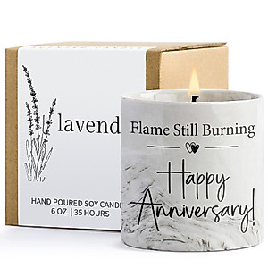 Anniversary Wedding Gifts Happy Anniversary Candle Aniversario Gifts for Men Women Couple Gift for Anniversary for Husband Wife Parents Romantic Gifts Anniversary Marriage Gifts for Him Her 6oz
