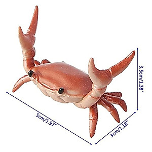 Vuwuma 4PCS New Japanese Creative Cute Crab Pen Holder Weightlifting Crabs Pen Stand Pen Holder for Desk Stationery Gift for Pen Lovers, Shopwindow, Office