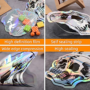 40 Pcs Halloween Treat Bags,Halloween Ziploc Bags Goodie Bags Trick or Treat bags for Kids, Halloween Plastic Candy Goody Gift Bags for Halloween Party Decorations Supplies Favors