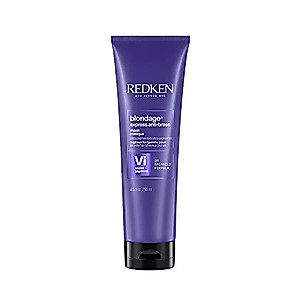 Redken Blondage Express Anti-Brass Mask For Blonde & Highlighted Hair - Ultra-Pigmented Purple Mask For Blonde Hair