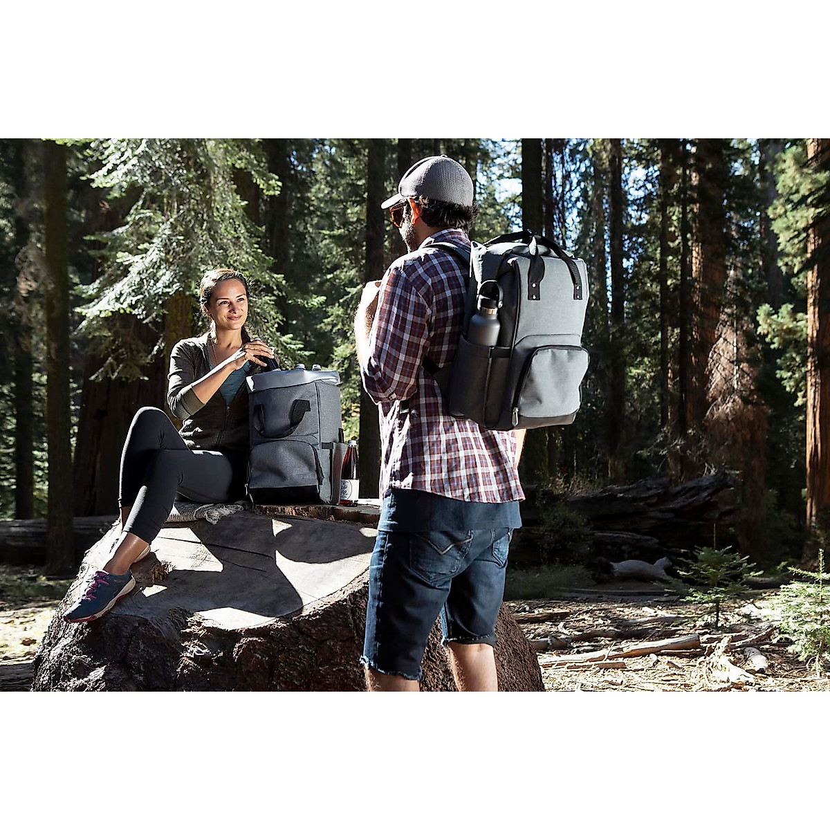 PICNIC TIME Gray Las Vegas Raiders Backpack