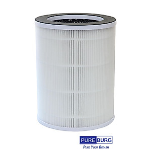 PUREBURG P100 Replacement True HEPA Filters Compatible with Welov P100 / P100 Pro Air Purifier P100-RF,H13 4-Stage Filtration Activated carbon 2-IN-1 Air Clean Dust VOCs Odor,2-Pack