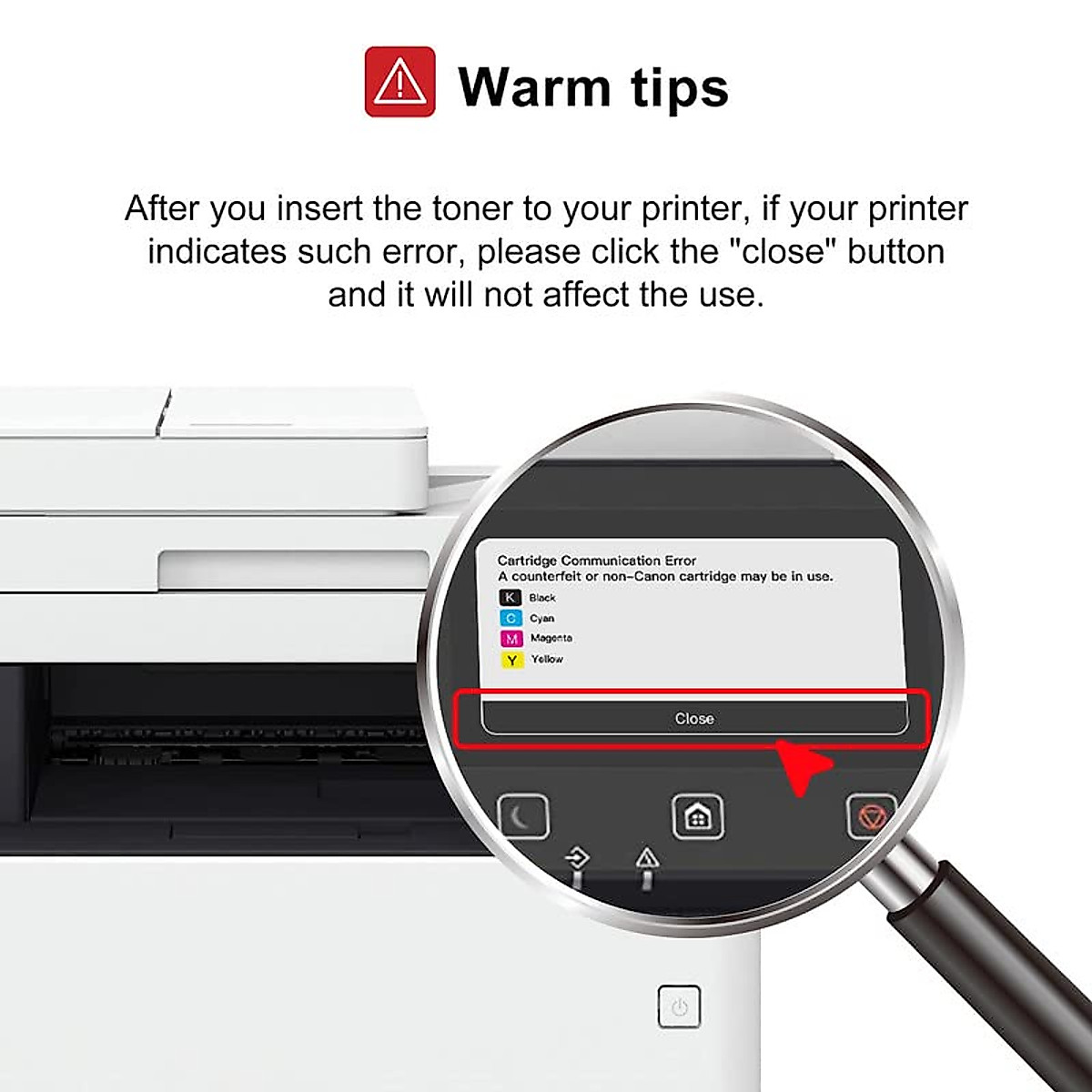 054 Toner Cartridge Set, Compatible for Canon 054H Cartridge CRG 054 to use with ImageClass LBP622Cdw MF644Cdw MF642Cdw MF640C LBP620 Toner Printer, Complete 4-Color