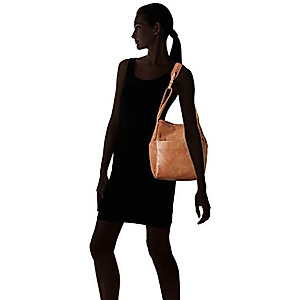 Frye womens Reed Zip Leather hobo handbags, Tan, One Size US