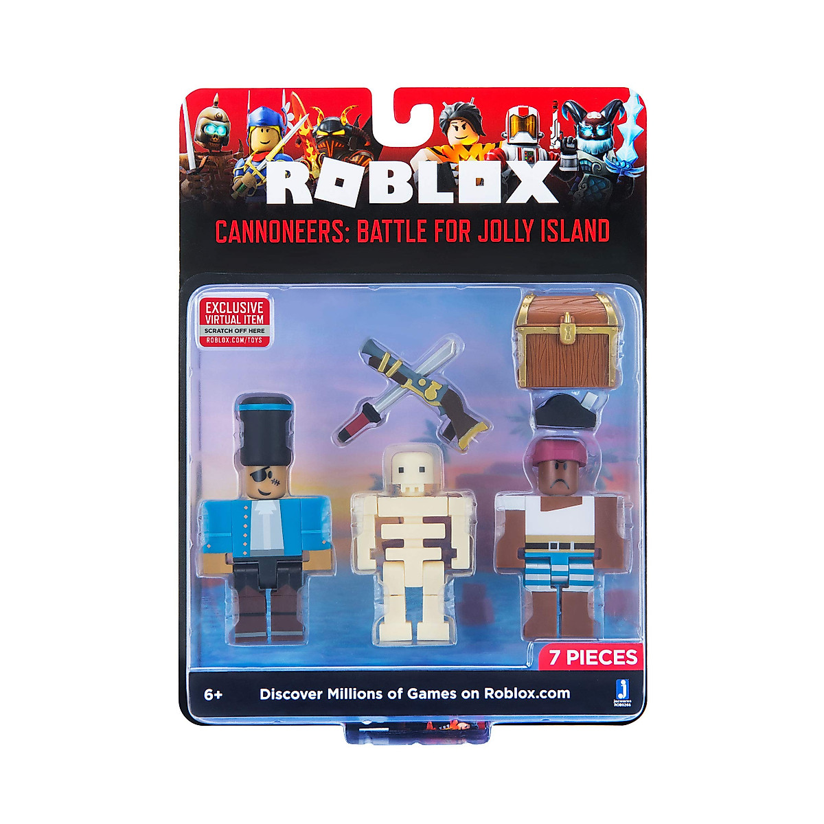 Roblox Action Collection - Cannoneers: Battle for Jolly Island Game Pack [Includes Exclusive Virtual Item]