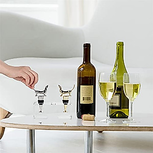 Dachshund Wine Bottle Stopper Decorative - Dog Wine Stopper for Gift Pretty Wine Stopper Holder Display Unique Wine Accessories