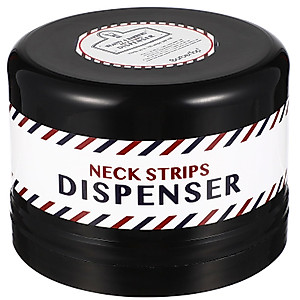 Uonlytech Neck Strips Dispenser, Neck Roll Paper Box Paper Barber Neck Strips Holder Neck Cover Paper Container with Suction Cup Base for Salon Haircut