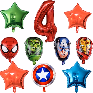 10pc hero balloon party decoration theme party supplies