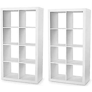 Better Homes and Gardens 8-Cube Organizer - White, Set of 2