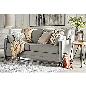Serta Carmina Contemporary Upholstered 75" Living Room Sofa, Modern Couch for Two or Three, High Plush Seat Cushions and Back Pillows, Easy Assembly, Gray