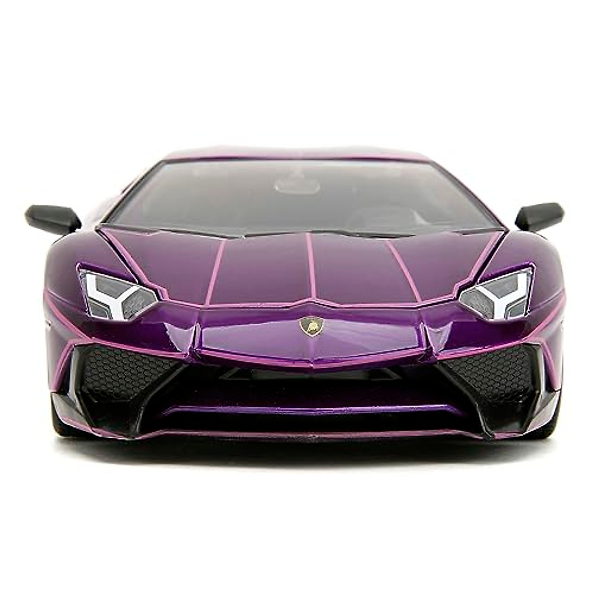 Lambo SV Candy Purple with Pink Graphics Pink Slips Series 1/24 Diecast Model Car by Jada 34656
