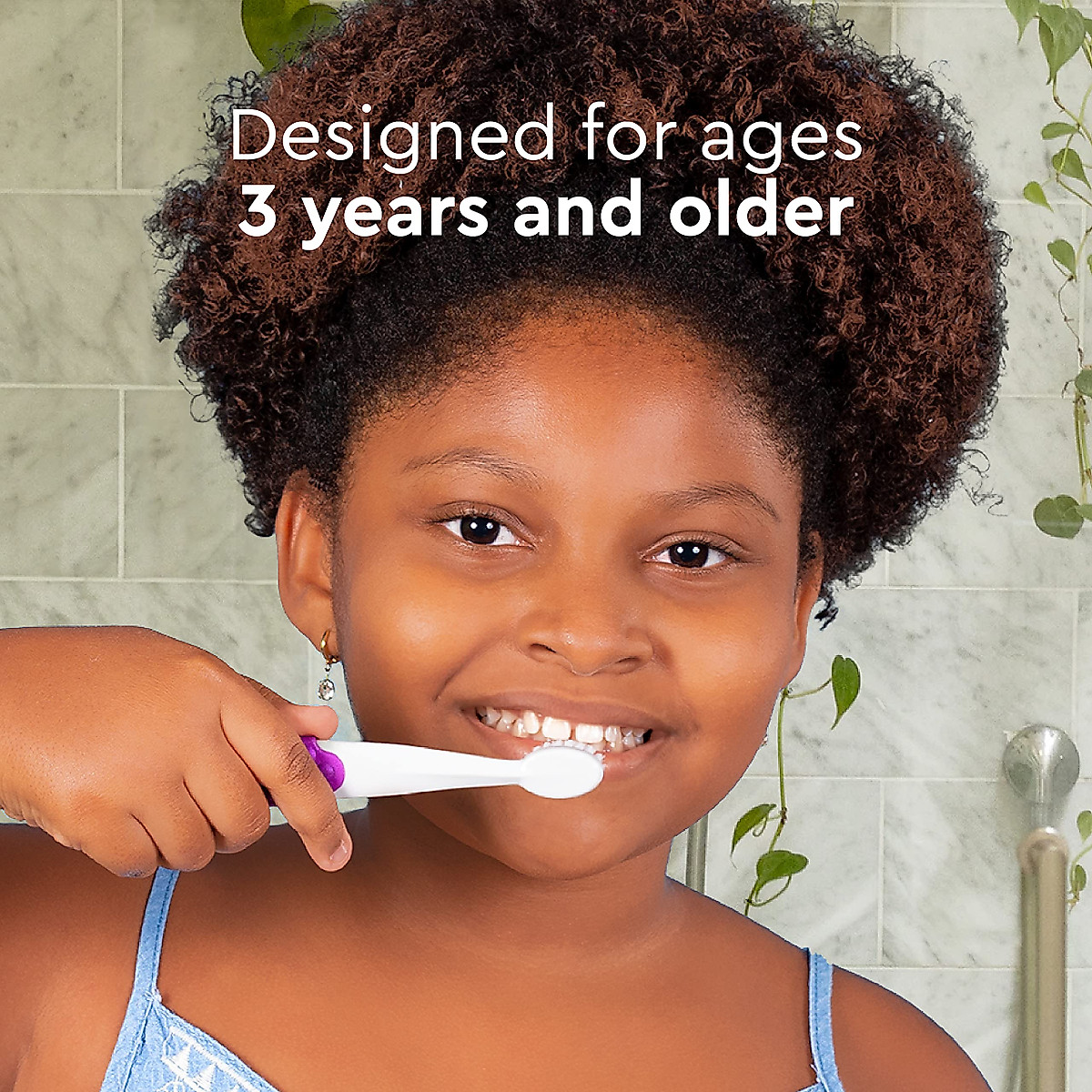 RADIUS Totz Plus Brush Kids Toothbrush Silky Soft BPA Free ADA Accepted Designed for Delicate Teeth & Gums for Children 3 Years & Up - BlueYellow - Pack of 1