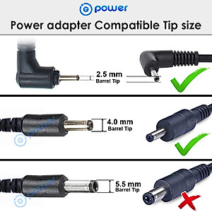 T-Power 19V Charger for ASUS Dual-Band RT-N66U RT-N65U RT-AC66U RT-AC68U RT-AC68W RT-AC68P RT-AC68R N750 N900 AC1750 AC1900 Gigabit Wi-Fi Router Power Supply Charger