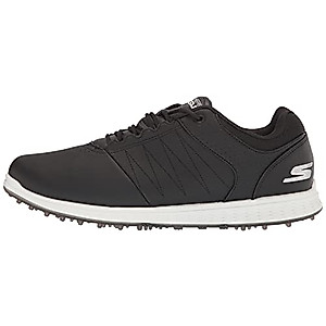 Skechers Men's Pivot Spikeless Golf Shoe, Black, 10.5