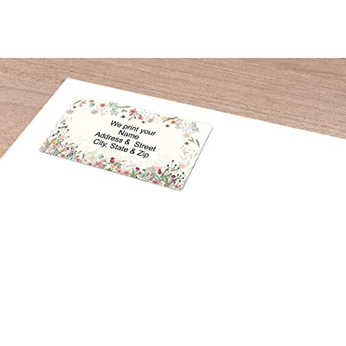 Stonehouse Collection | Personalized Wildflower Address Labels | 90 Custom Return Address Labels | Floral Wedding Envelope Labels | (Wildflowers)