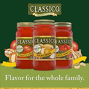 Classico Four Cheese Tomato Spaghetti Pasta Sauce (24 oz Jar)
