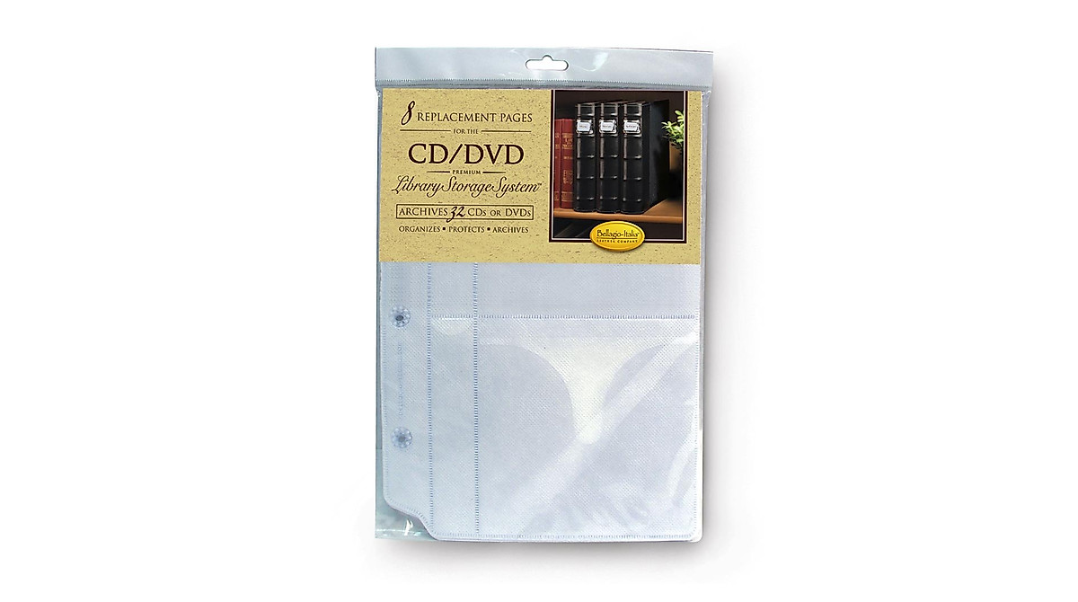 Bellagio Italia DVD Storage Case 6-Pack with 80 Discs Capacity