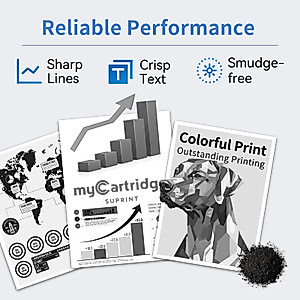 MYCARTRIDGE SUPRINT TN760 Compatible Toner Cartridge Replacement for Brother TN760 TN-760 TN730 High Yield Black Toner for HL-L2350DW MFC-L2750DW DCP-L2550DW HL-L2370DW Printer 2-Pack TN-760 Toner