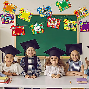 chiazllta 30 Packs Graduation Picture Frame Craft Kits for Kids Congrats Grad DIY Craft Art 2025 Graduation Party Decoration Favor Home Classroom Game Activities