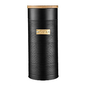 Typhoon Otto Black Pasta Storage Canister, Black/Gold