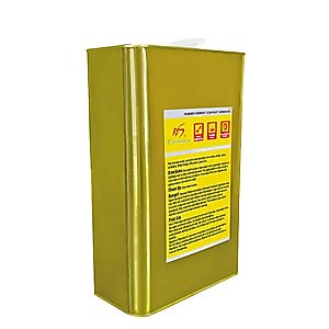 FixtureDisplays® EPDM/Chloroprene Bonding Adhesive Contact Rubber Cement 5 pounds in 3L Tin Can Can is 2/3 Full Rubber Bonding Glue Chipboard Glue 11808-NF
