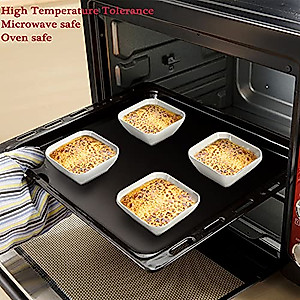 SZUAH 3 oz Ceramic Dip Bowls Set, 8 Pack White Porcelain Mini Dipping Sauce Bowls Condiments Server Dishes- Perfect for Tomato Sauce, Soy, Vinegar, BBQ and Other Party Dinner